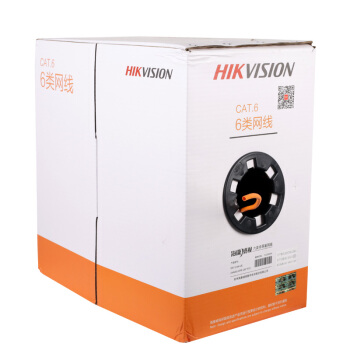 海康室内网线_DS-1LN6-UE 六类 (0.53|无氧铜|305米|黄箱)-众邦快马专业批发
